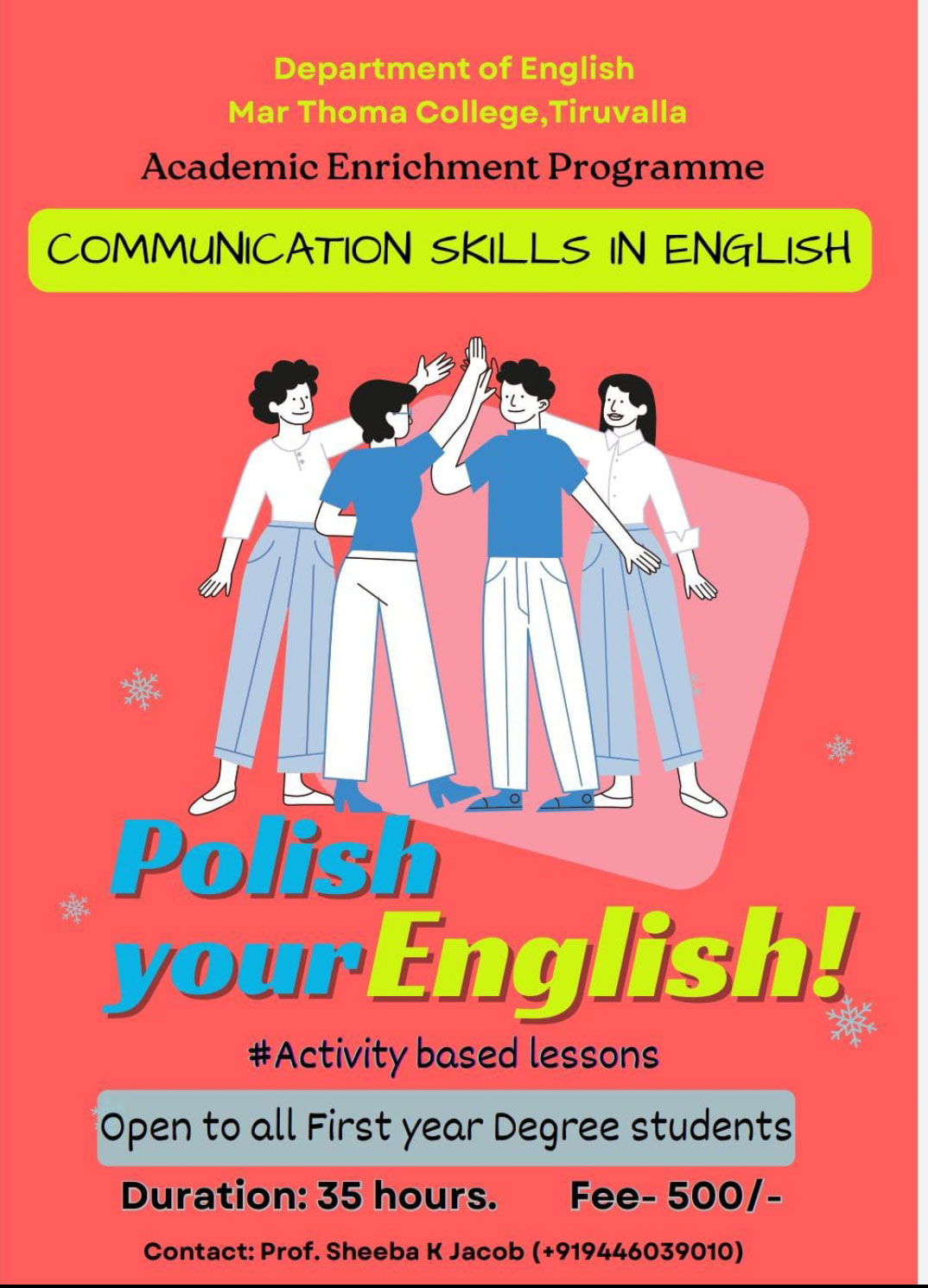 Polish Your English: Dept. of English Academic Enrichment Programme ...