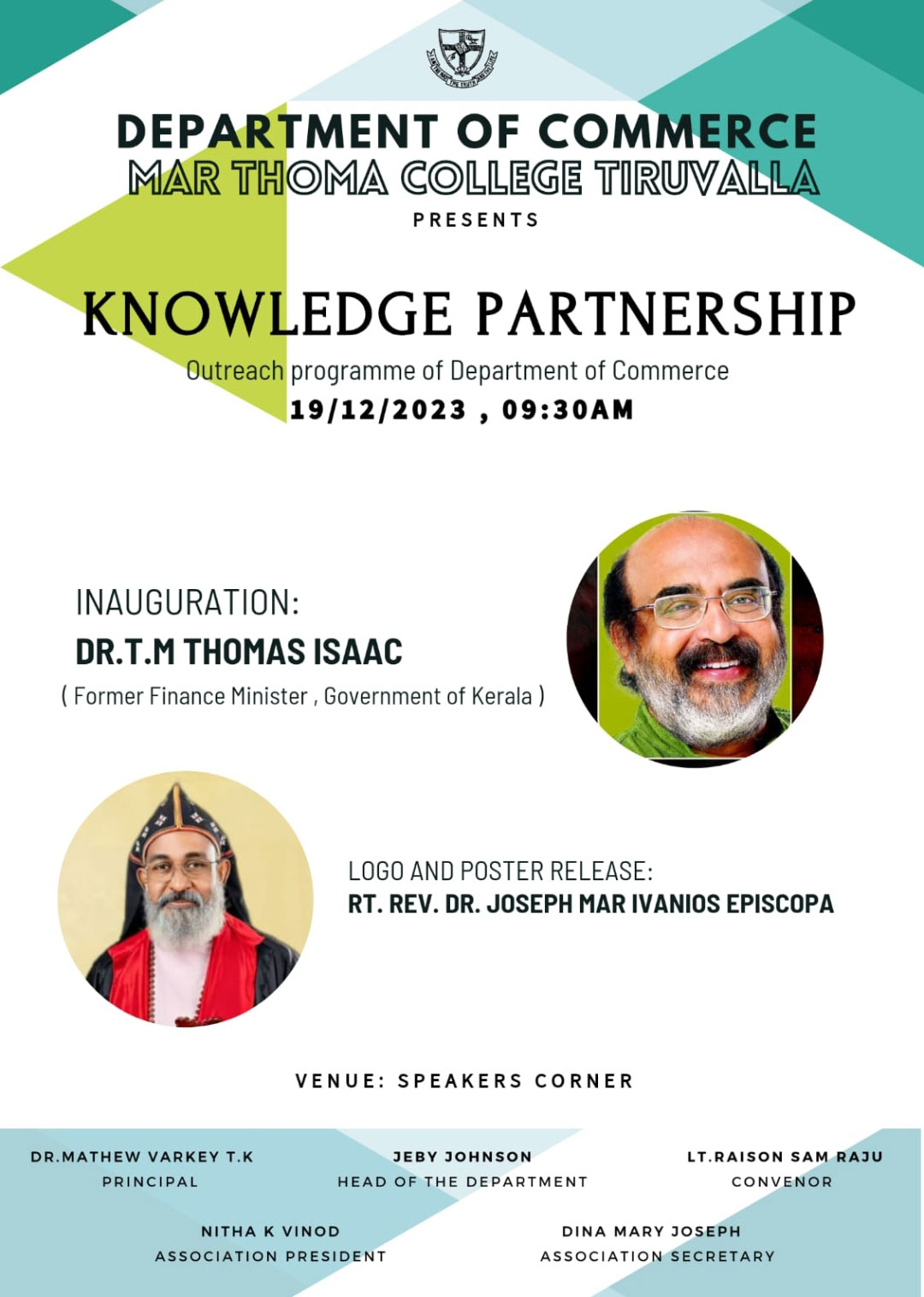 Knowledge Partnership – Mar Thoma College, Tiruvalla